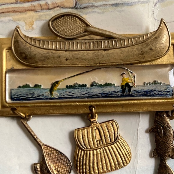 Vintage | Accessories | Vintage Picture Frame Pin Fishing Lake St John ...